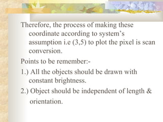 Intro to scan conversion | PPT