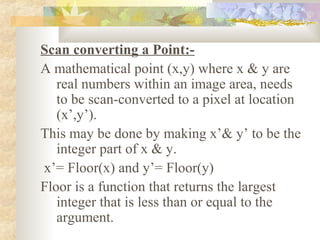 Intro to scan conversion | PPT