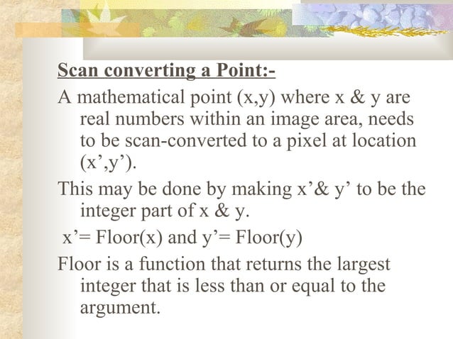 Intro to scan conversion | PPT