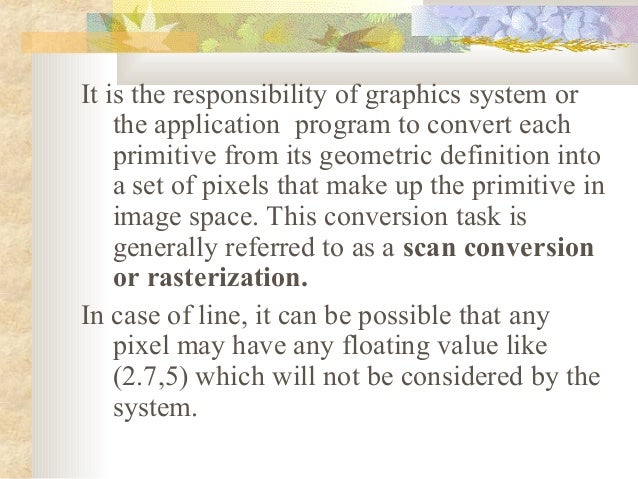 Intro To Scan Conversion