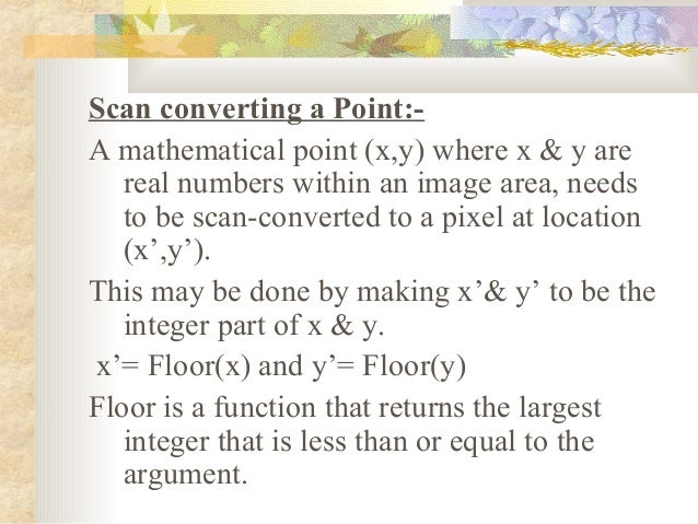Intro To Scan Conversion