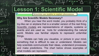 Introduction to Scientific Model grade 7.pptx | Physics | Science