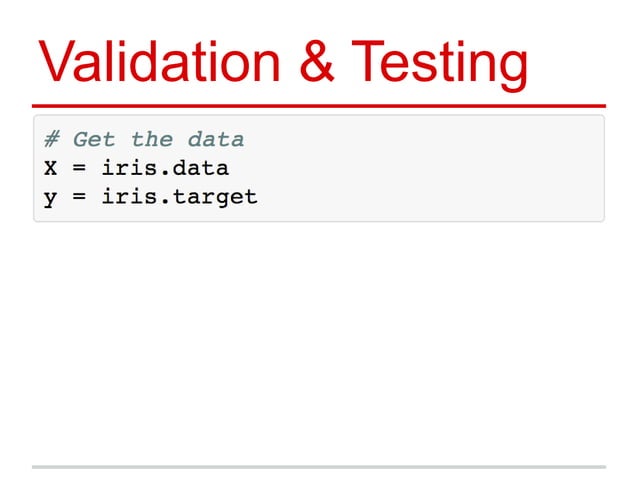 Intro to scikit-learn | PPT