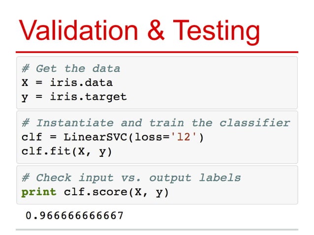 Intro to scikit-learn | PPT