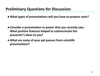 Intro to scientific presentations 2010 | PDF