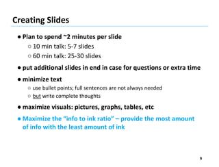 Intro to scientific presentations 2010 | PDF