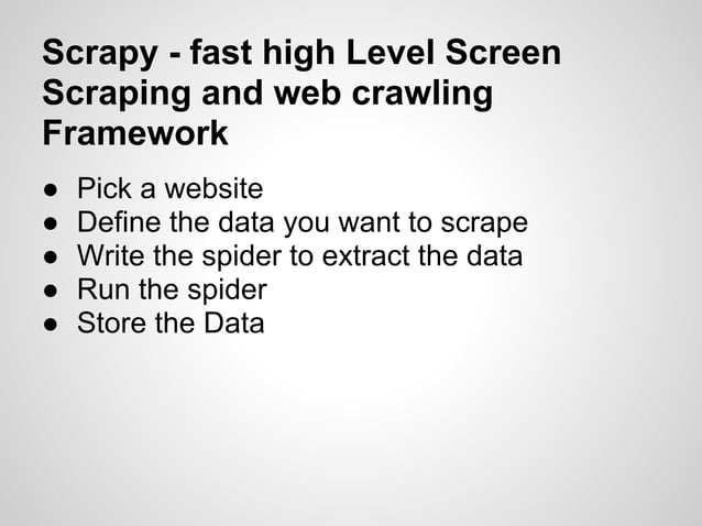 Getting started with Scrapy in Python | PDF