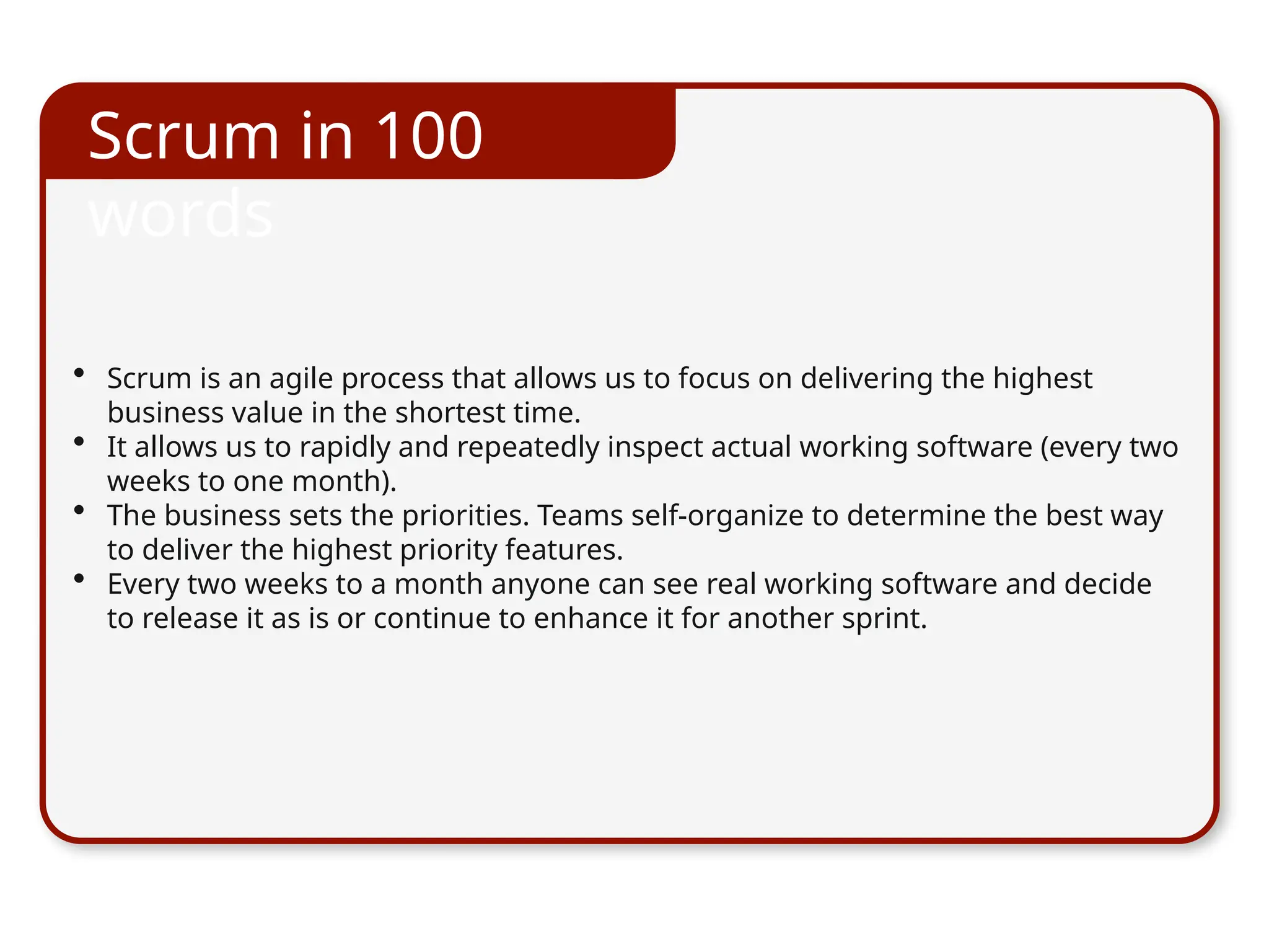 Introduction To Scrum Presentation for beginners | PPTX