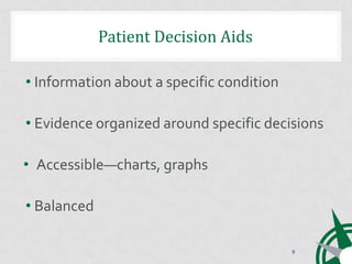 Intro to Shared Decision Making | PPTX