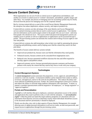 Intro To Secure Identity Management | PDF