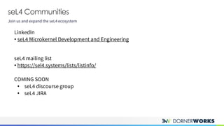Intro to the sel4 Microkernel | PPT