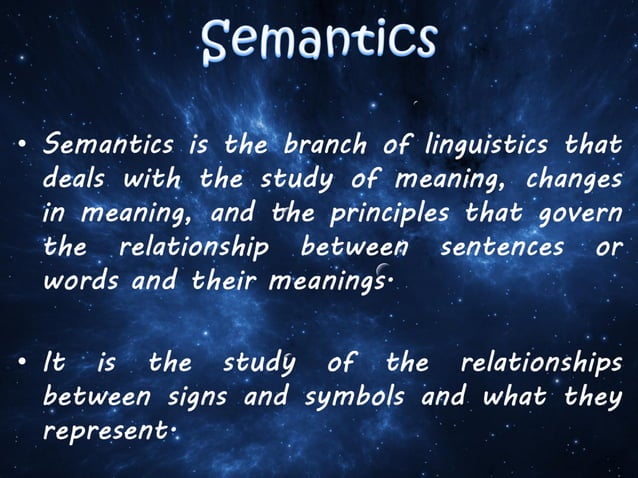 INTRODUCTION TO SEMANTIC | PPT