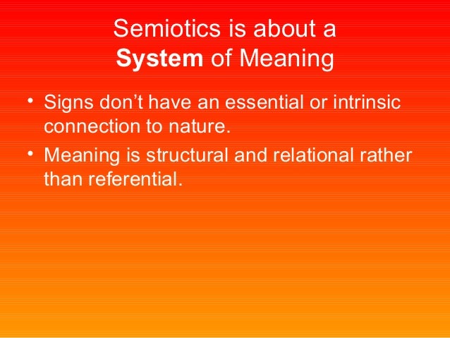 Intro to semiotics