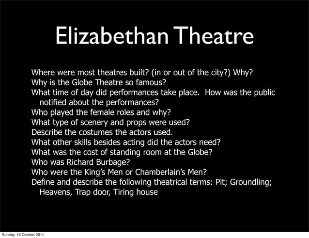 Intro to Shakespeare | PPT