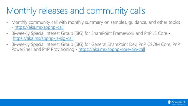 Introduction To Sharepoint Patterns And Practices Pnp Ppt