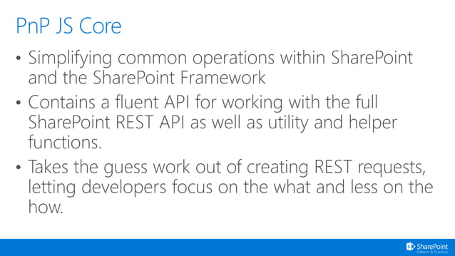 Introduction To Sharepoint Patterns And Practices Pnp Ppt