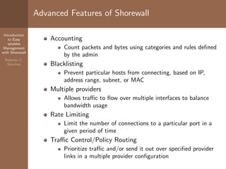 Intro to shorewall | PPT