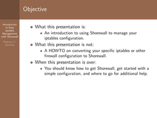 Intro to shorewall | PPT