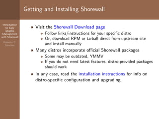 Intro to shorewall | PPT