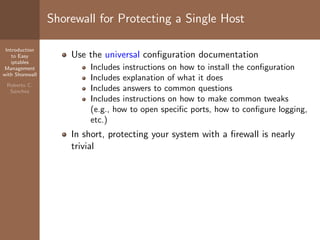 Intro to shorewall | PPT