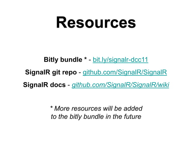 Introduction to SignalR | PPT