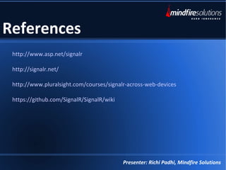 Intro to signalR | PPT