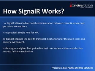 Intro to signalR | PPT