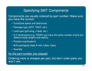 Introduction into Surface Mount Technology | PDF