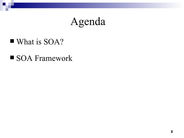 Introduction to SOA & its Open Source Framework | PPT