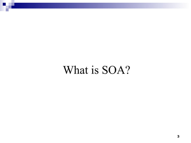 Introduction to SOA & its Open Source Framework | PPT