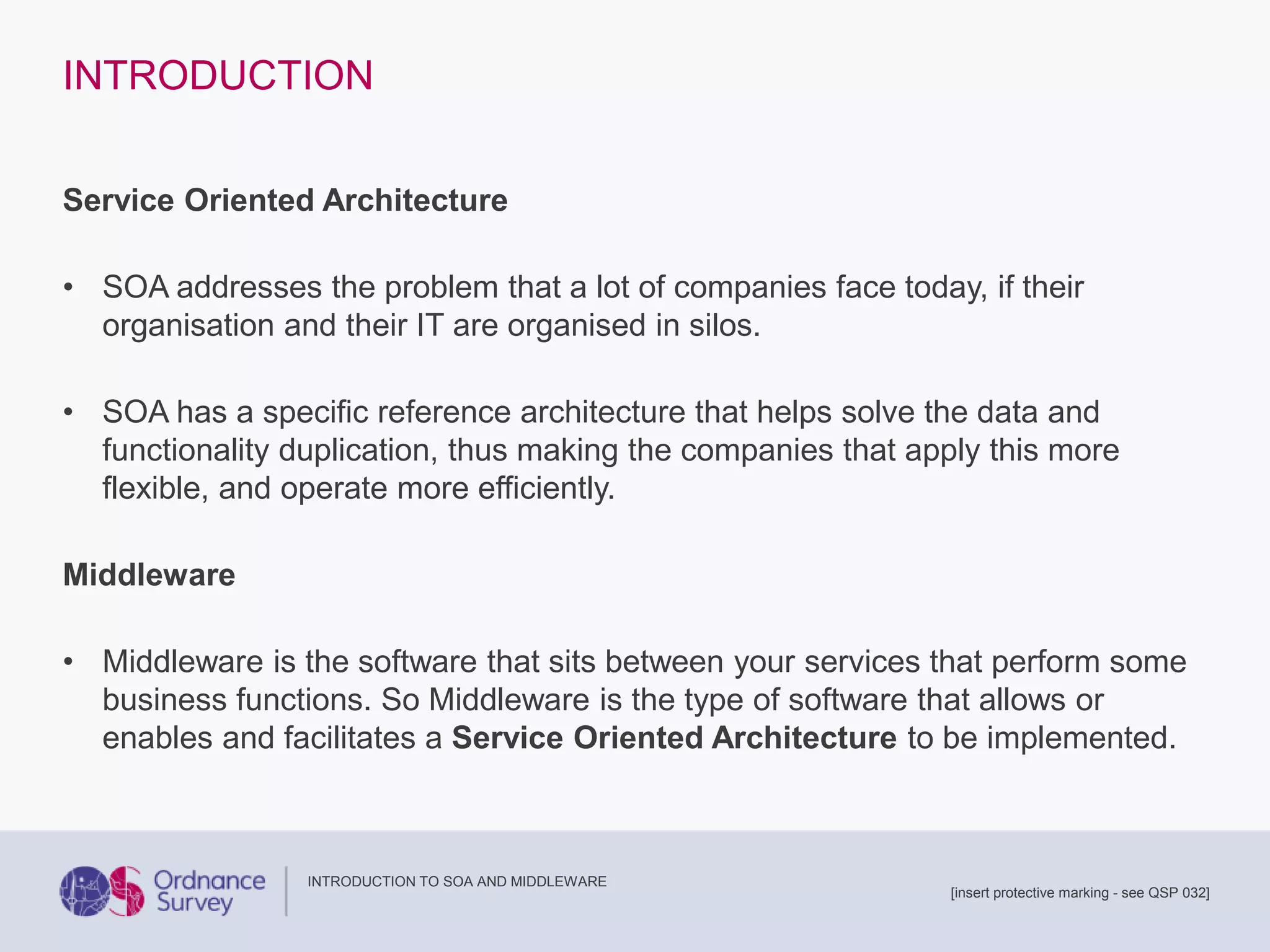 Intro to soa and middleware presentation | PPT