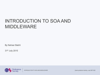 Intro to soa and middleware presentation | PPT