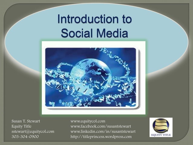 Intro To Social Media (2011) | PPT
