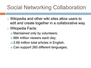 Intro to social networking | PPT