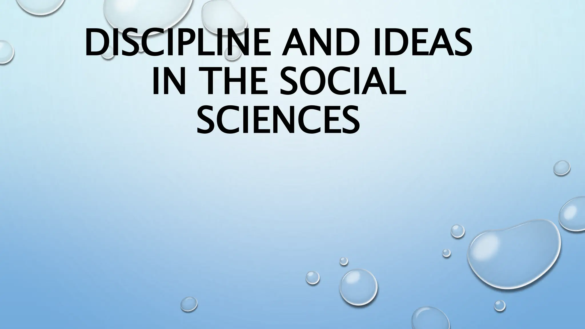 intro to social sciences presentation ppt. | PPTX