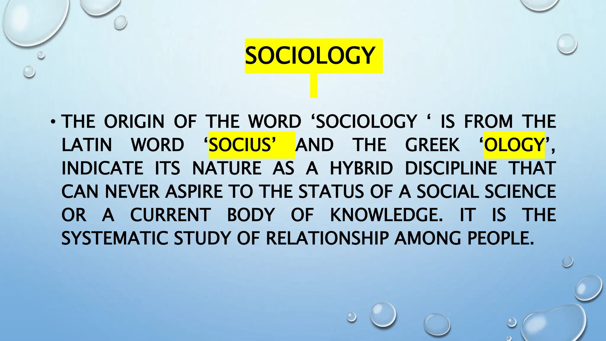 intro to social sciences presentation ppt. | PPTX