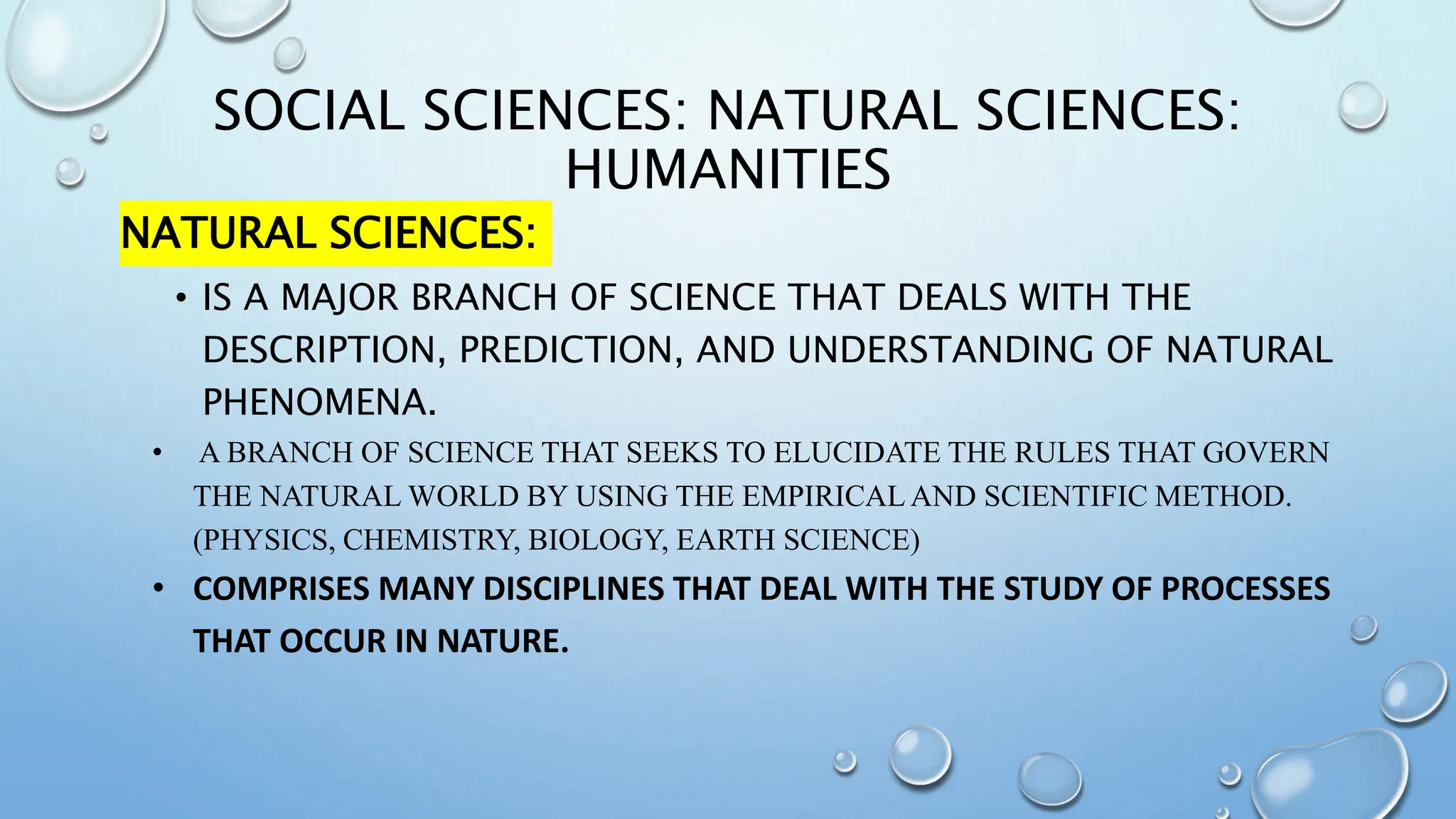 intro to social sciences presentation ppt. | PPTX