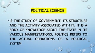 intro to social sciences presentation ppt. | PPTX