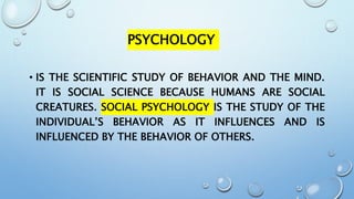 intro to social sciences presentation ppt. | PPTX