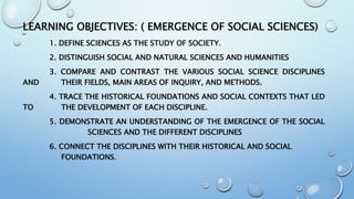 intro to social sciences presentation ppt. | PPTX