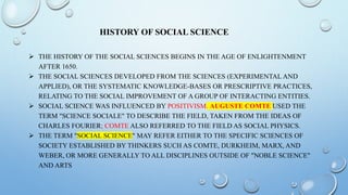 intro to social sciences presentation ppt. | PPTX