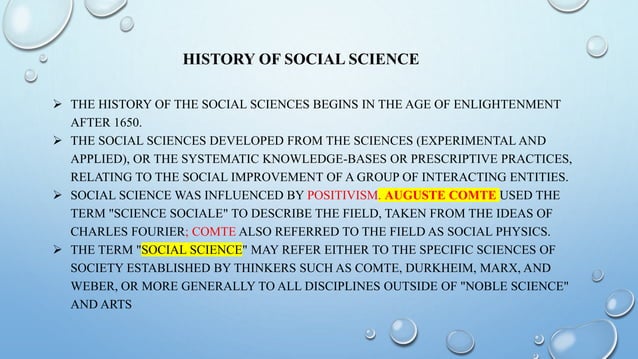 intro to social sciences presentation ppt. | PPTX