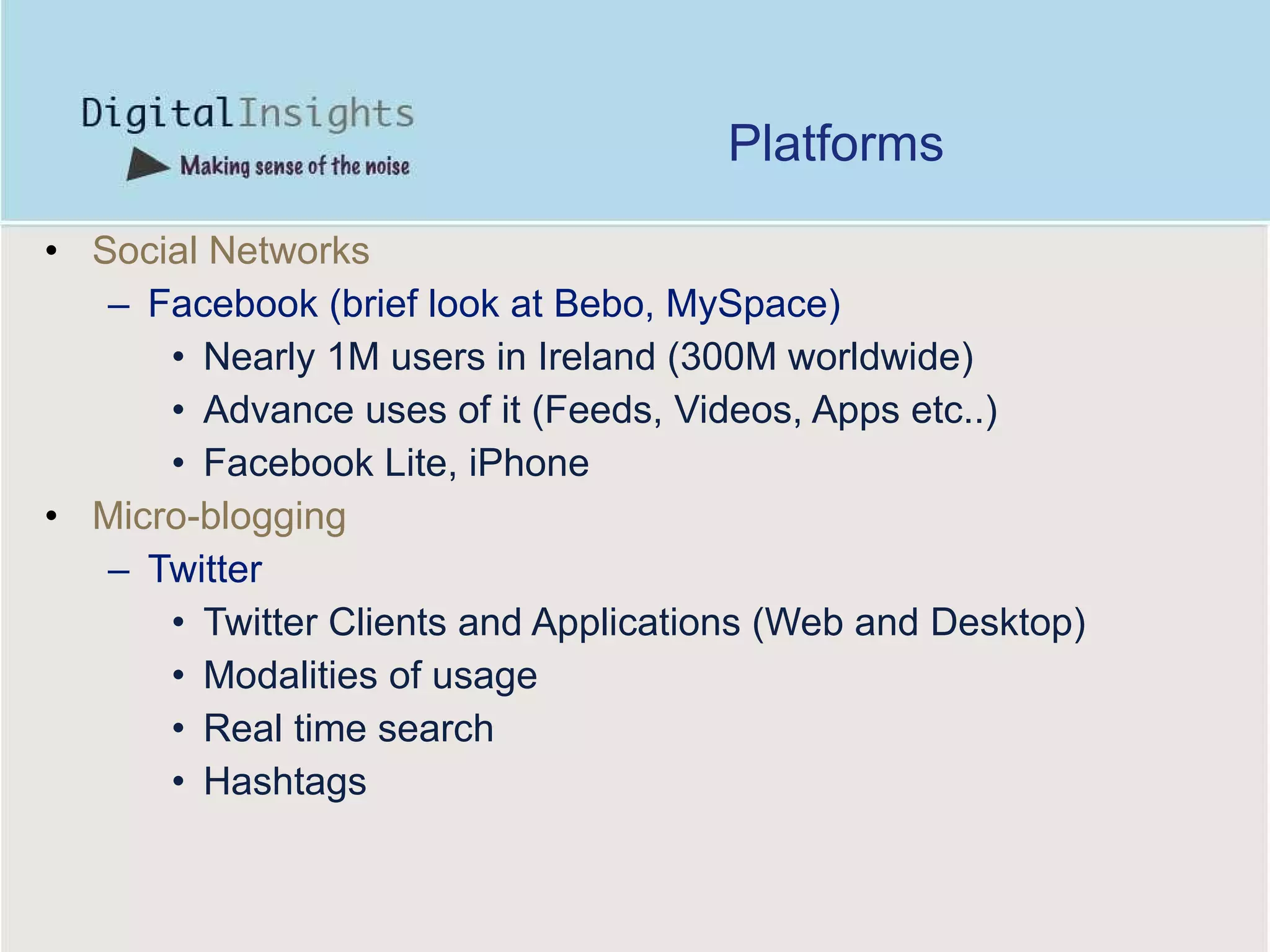 Introduction to Social Media Technologies | PPT