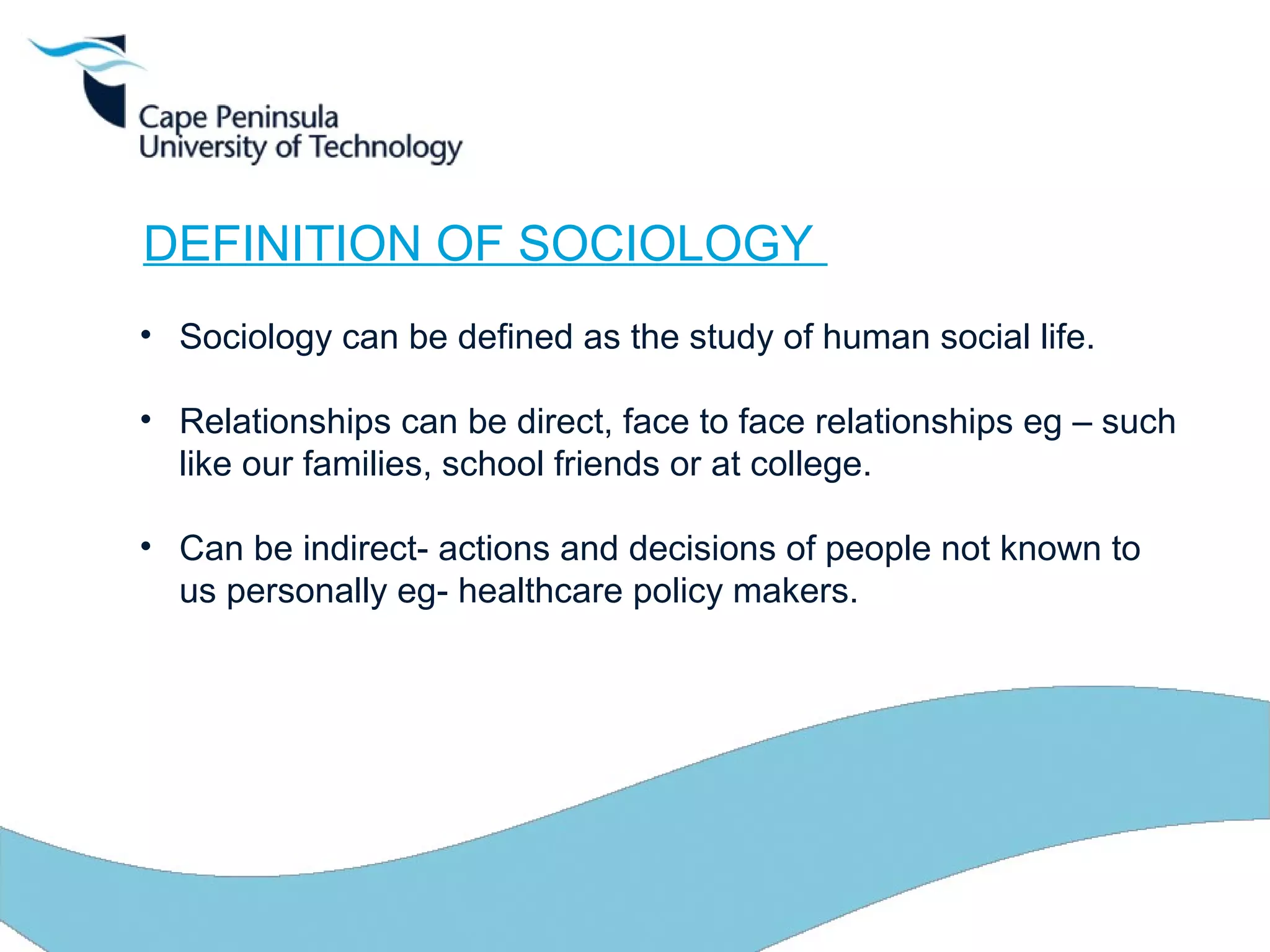 Intro to sociology | PPT
