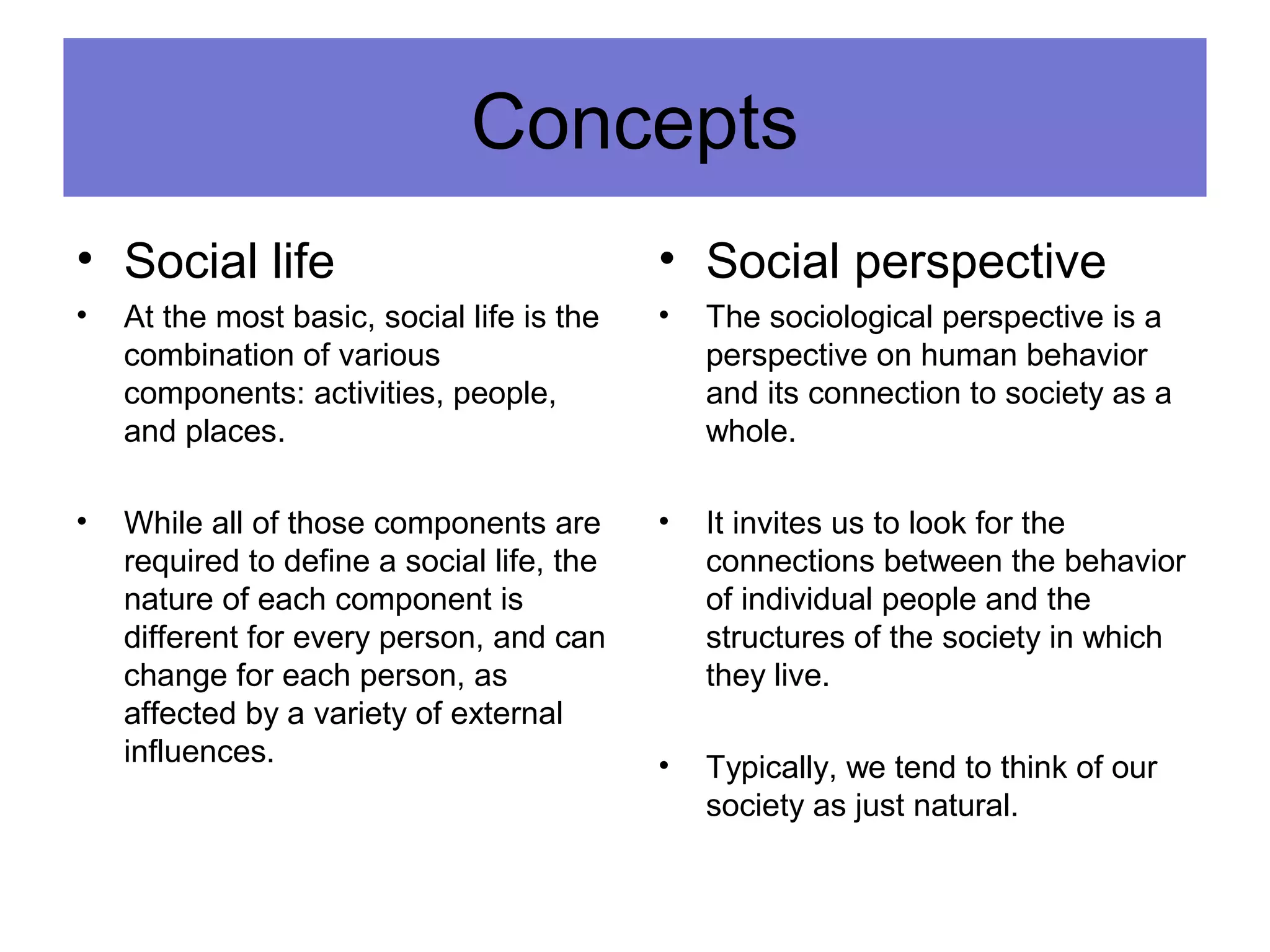 Intro to sociology | PPT