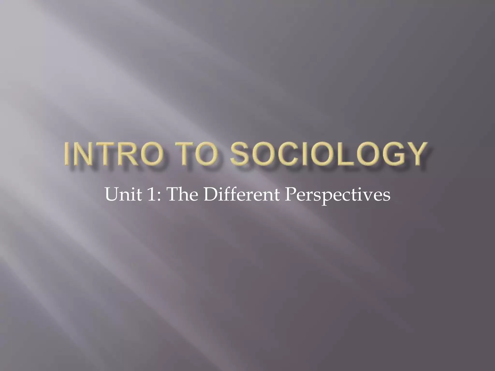 Intro to sociology/Functionalism | PPTX