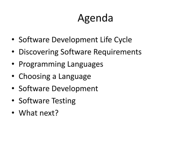 Intro to software development | PPTX | Programming Languages | Computing