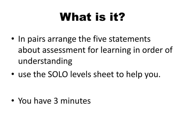 Introduction to SOLO taxonomy | PPTX | Educational Assessment | Education