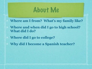 Intro to Spanish | KEY