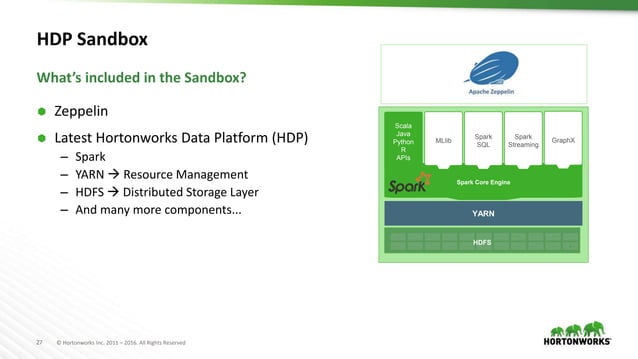 Intro to Spark with Zeppelin | PPT